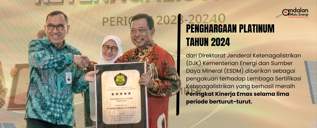 Penghargaan Platinum – PT Andalan Mutu Energi