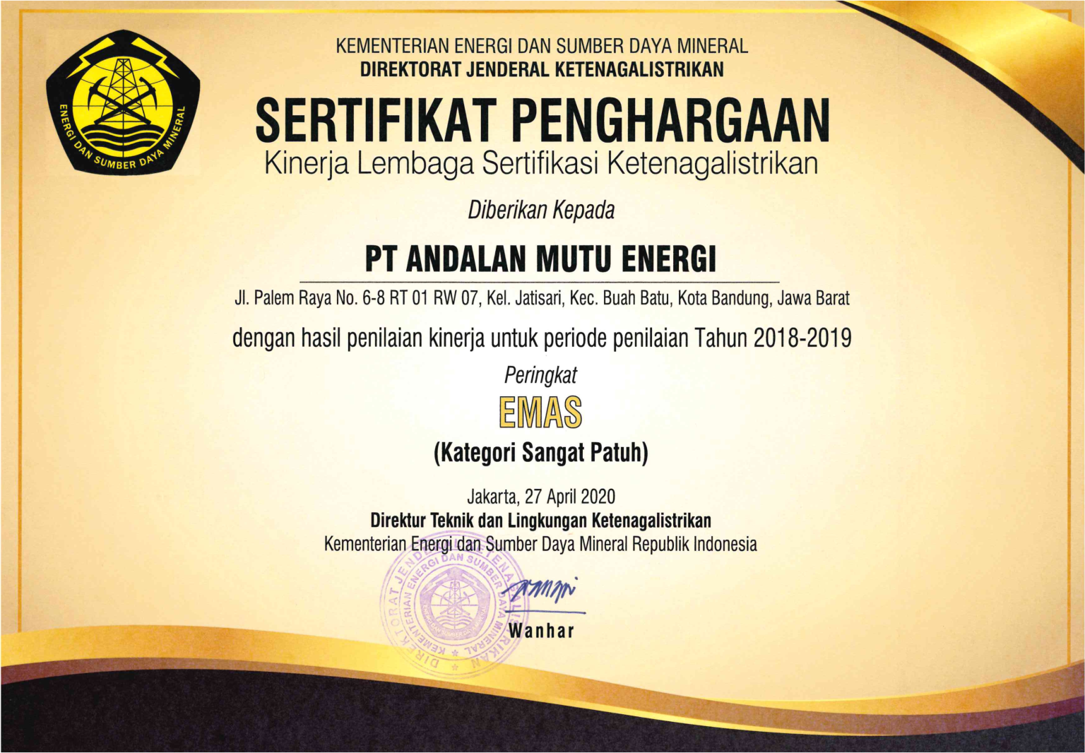 PT Andalan Mutu Energi | Lembaga Inspeksi Teknik