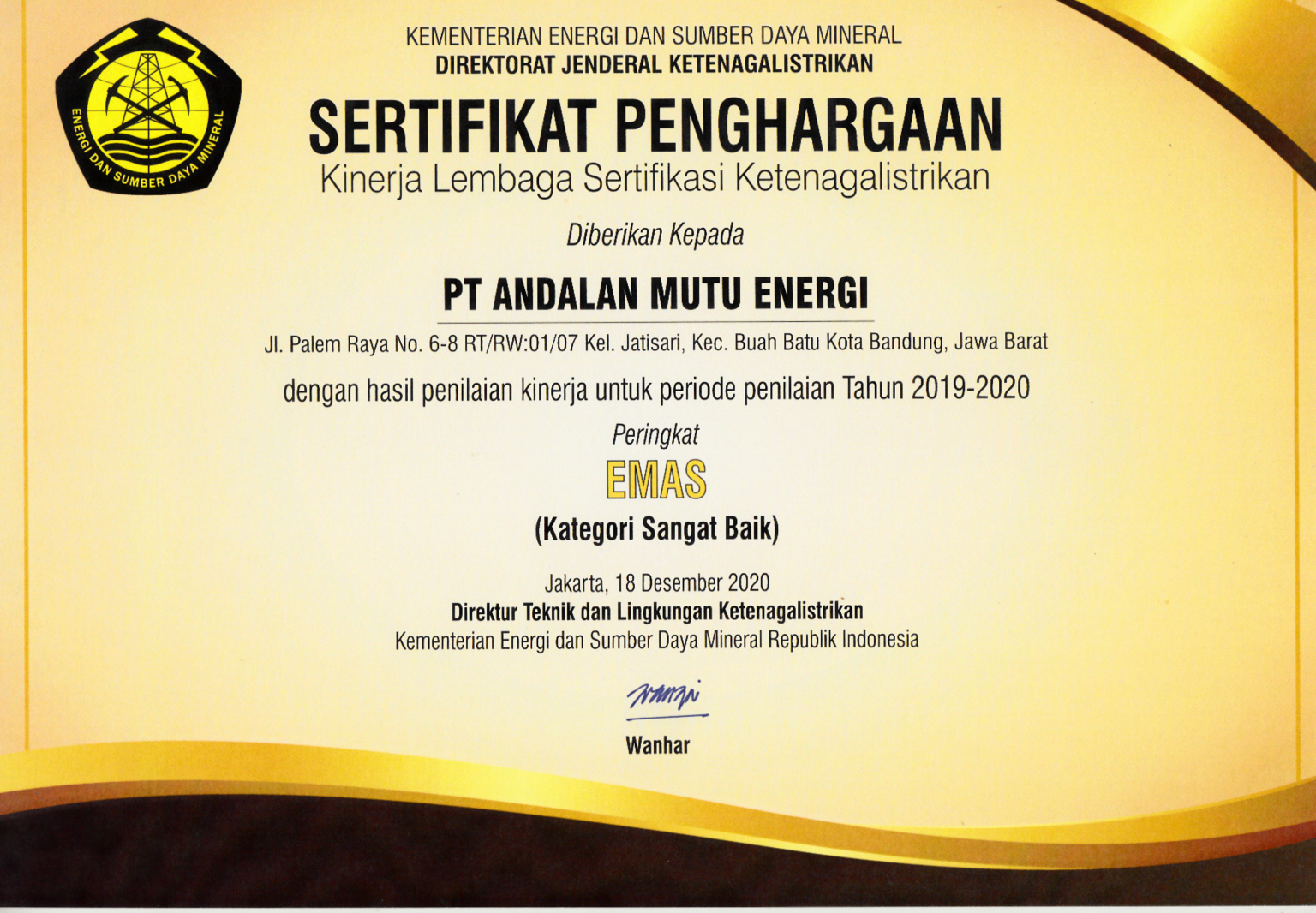 PT Andalan Mutu Energi | SLO (Sertifikat Laik Operasi) – Lembaga ...